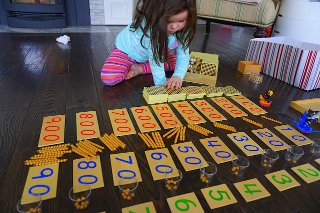 The 45 Layout, Montessori Math At Home - "Making Montessori Ours"