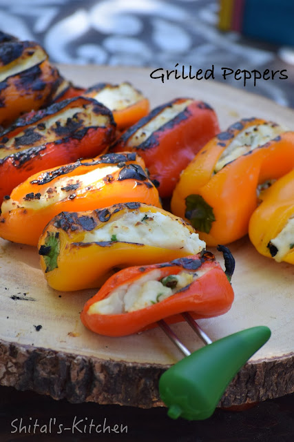 Shital's-Kitchen: Grilled Peppers