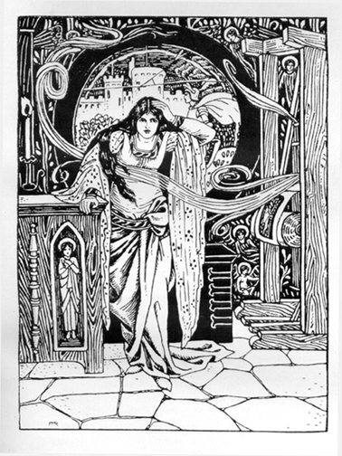 Black and White: The Lady of Shalott