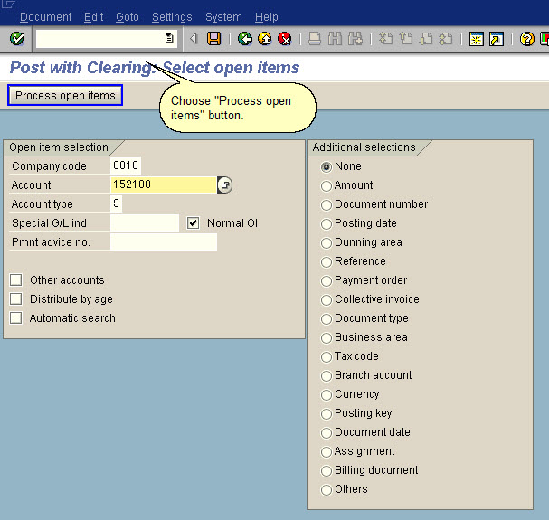 F-04 (Post With Clearing) - SAP