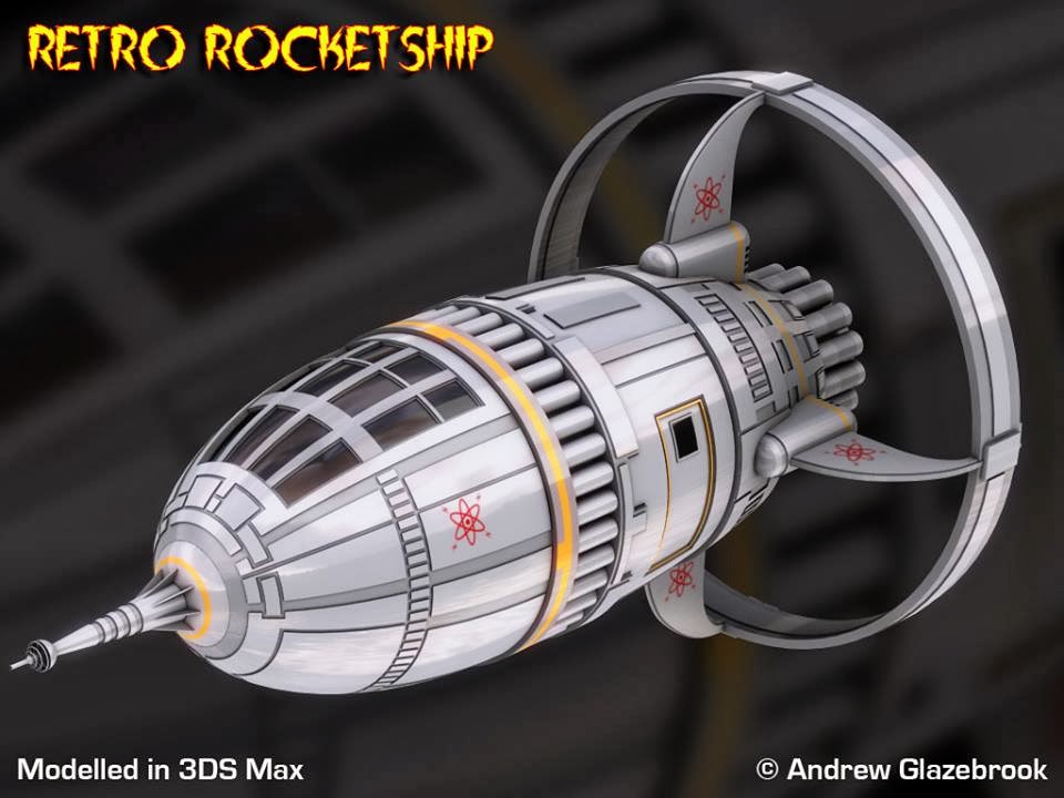 Andrew Glazebrook - My Art Blog: Retro Rocketship