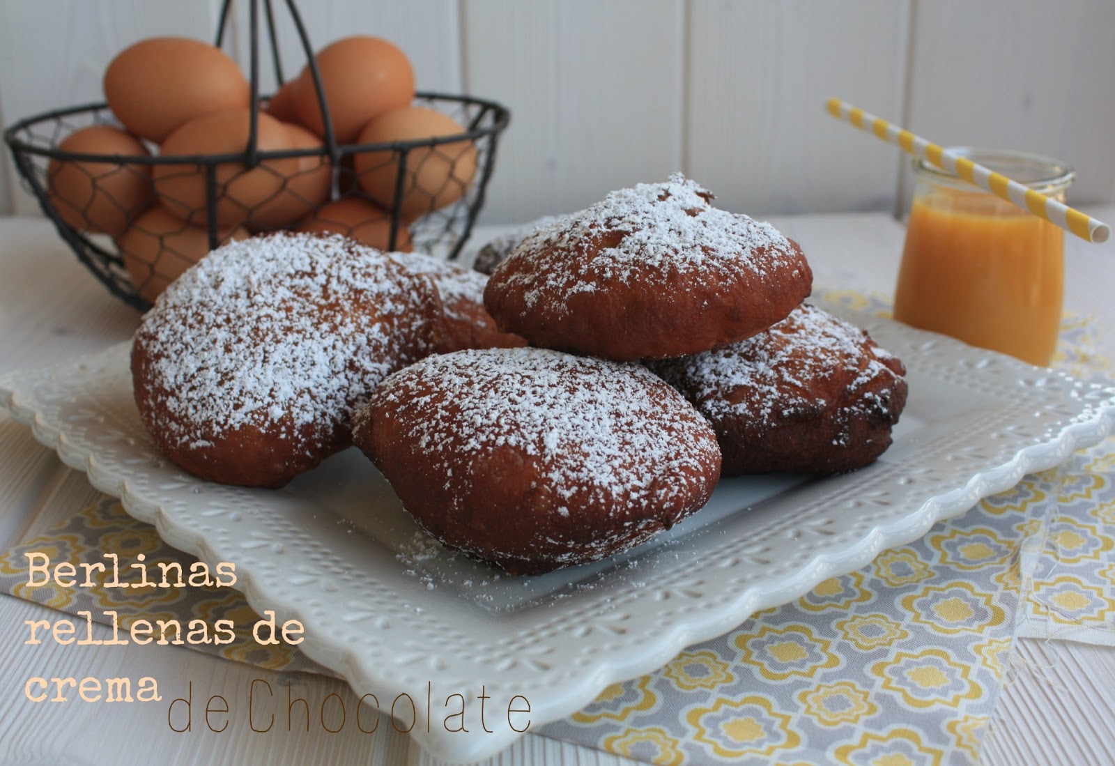 My cupcakes & me: Berlinas de crema de Chocolate