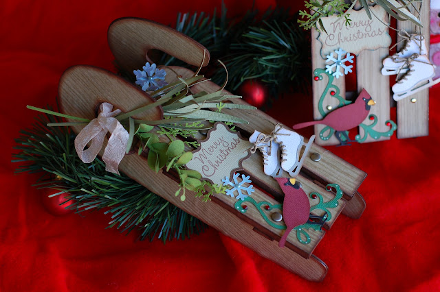 Paper Creations by Kristin: 3D Christmas Sled
