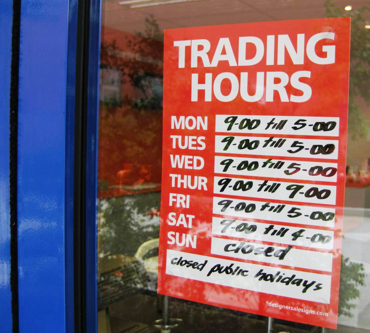 designersalesigns.com: "Store Policy Signs"