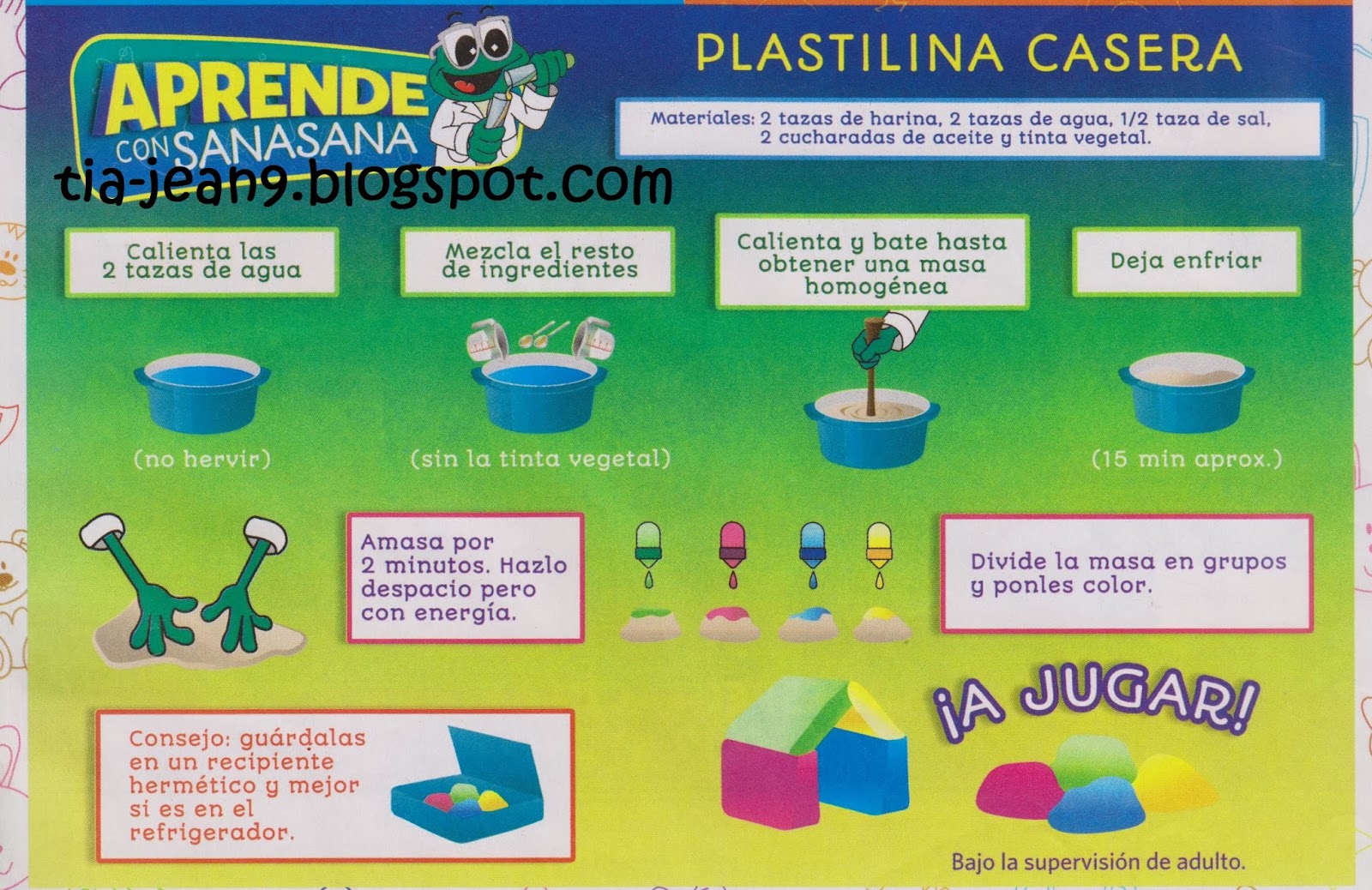 como hacer plastilina casera