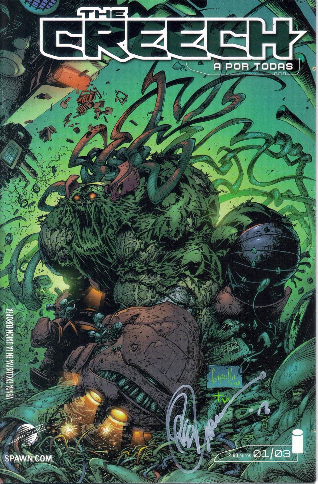 Comics firmados por sus autores: The Creech 1 por Greg Capullo