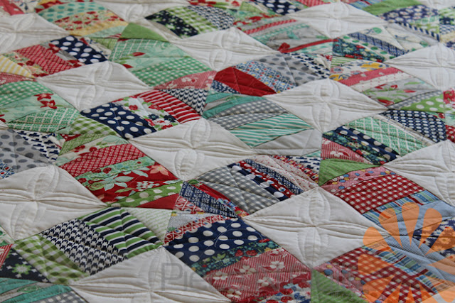 Scrappy Quilt - Custom Machine Quilting by Natalia Bonner | Piece N ...