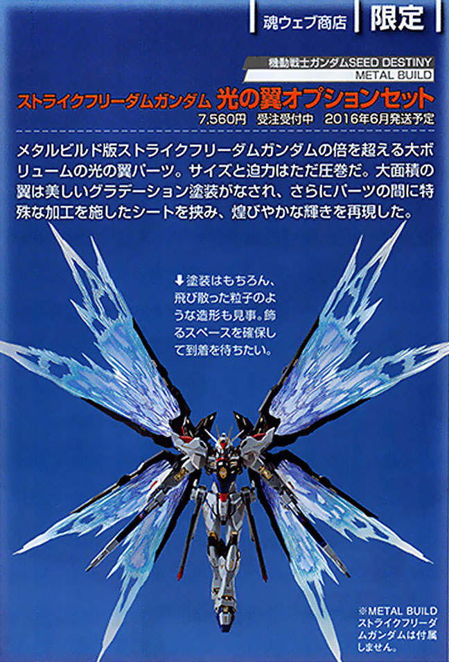 GUNDAM GUY: METAL BUILD Strike Freedom Gundam Wing of Light Effect Part ...