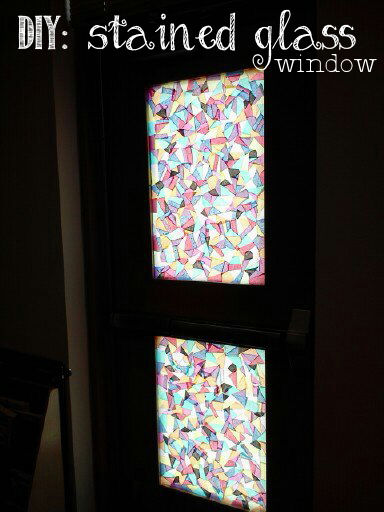Sweet Sugar Blossoms: DIY: "Stained Glass" Window