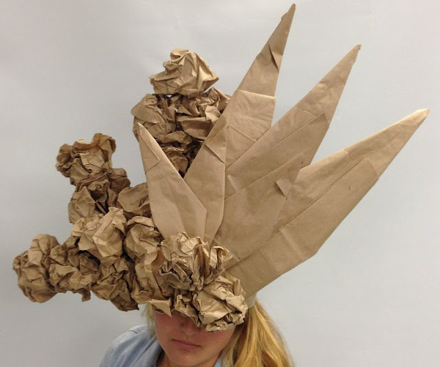 Adventures of Creativity.: Student Work: Paper Bag Hats