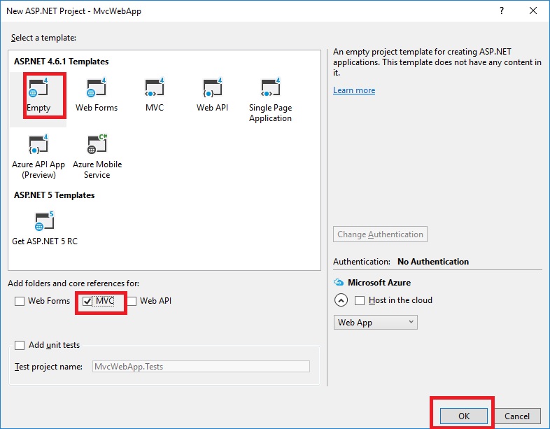 Creating the new MVC project in visual studio and using View Data Creating the new MVC project in visual studio and using View Data