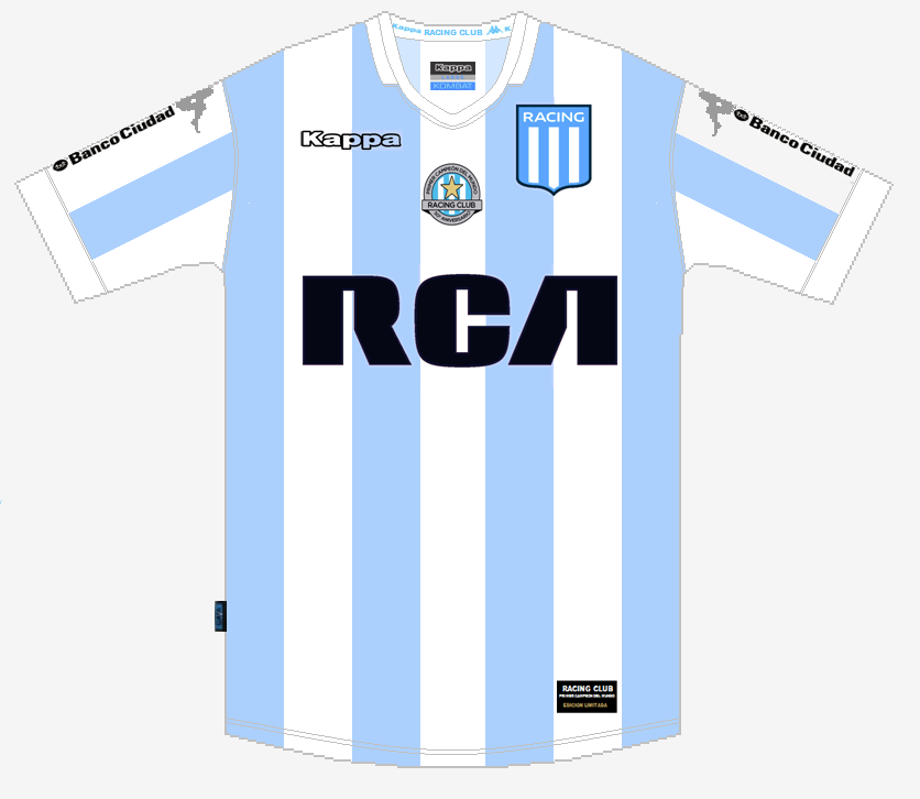 NERC: Camiseta de Racing Club de Avellaneda Kappa 2017 Homenaje ...