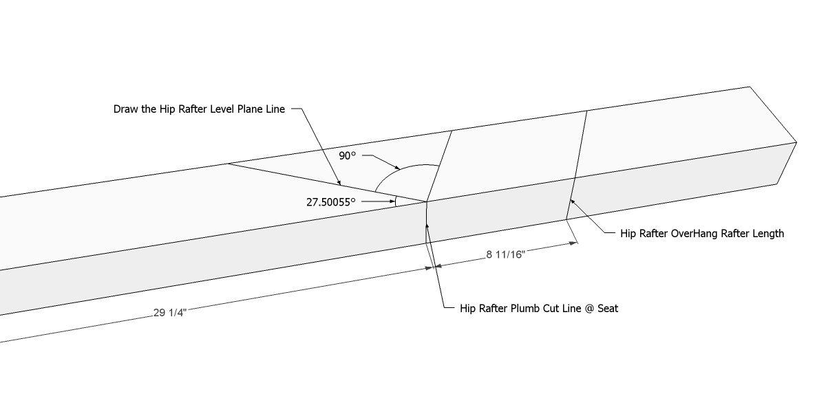 Roof Framing Geometry: How to Precisely Layout an Irregular Pitch Hip ...
