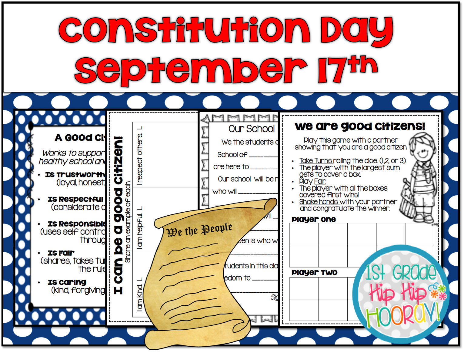 1st Grade Hip Hip Hooray!: Constitution Day...September 17th