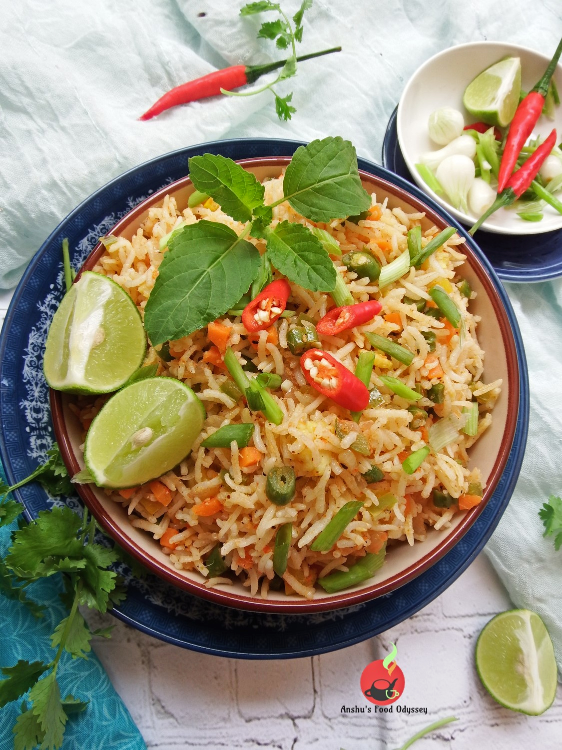 Thai Red Curry Flavored Veg Fried Rice