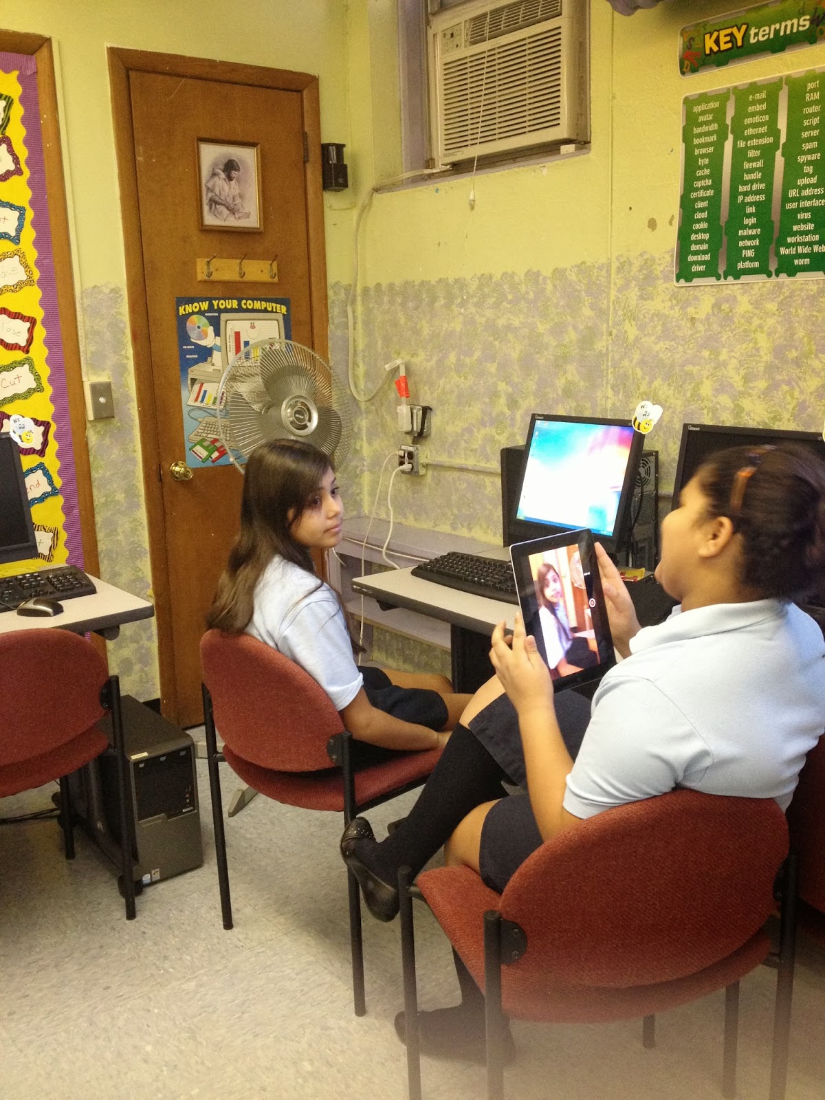 Our Lady of Peace School: 5th Grade Computer Class....