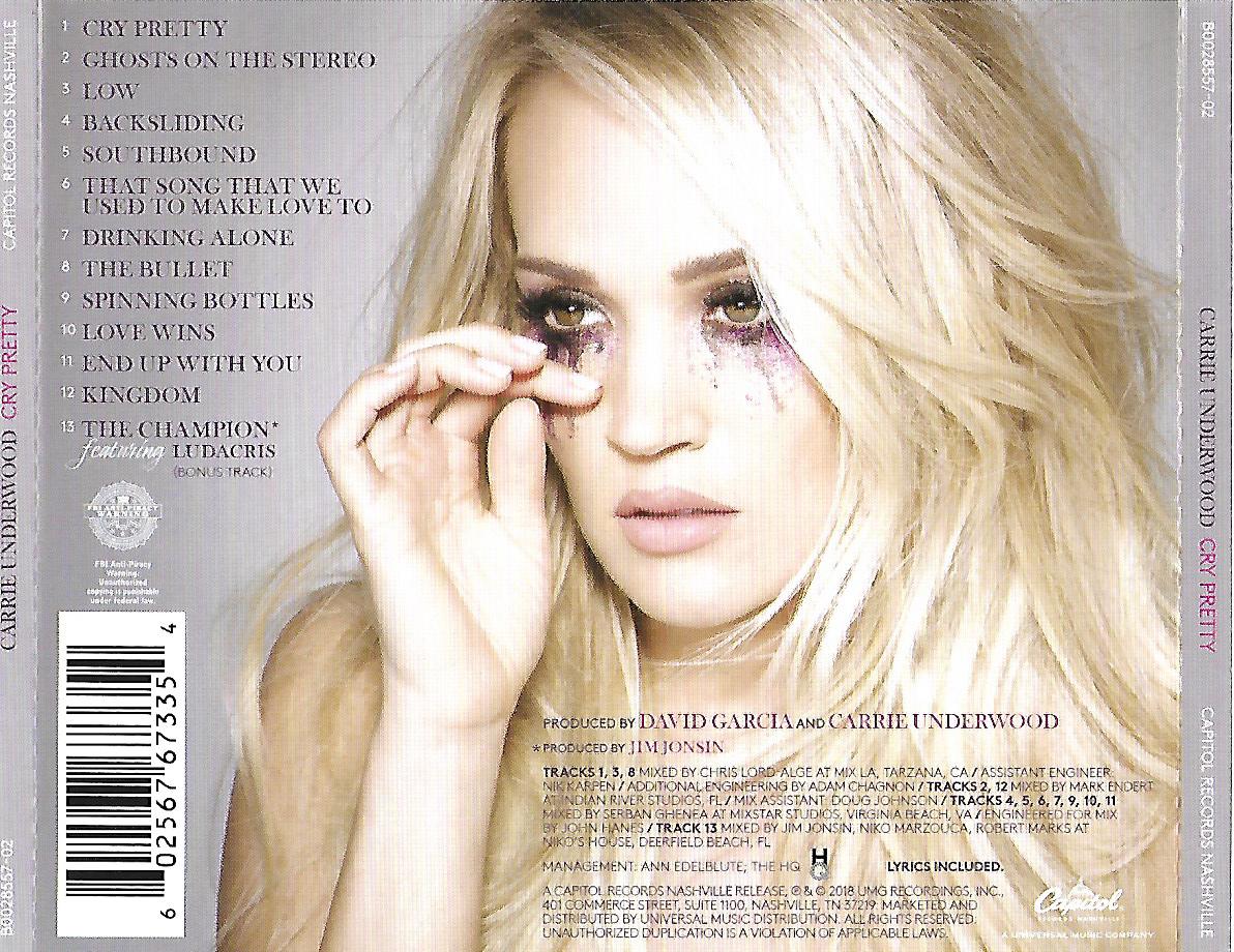Encarte: Carrie Underwood - Cry Pretty - Encartes Pop