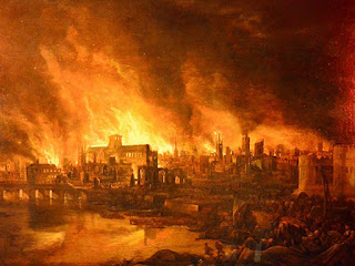 Today in History: SEPTEMBER 2 = The Great Fire of London, 1666