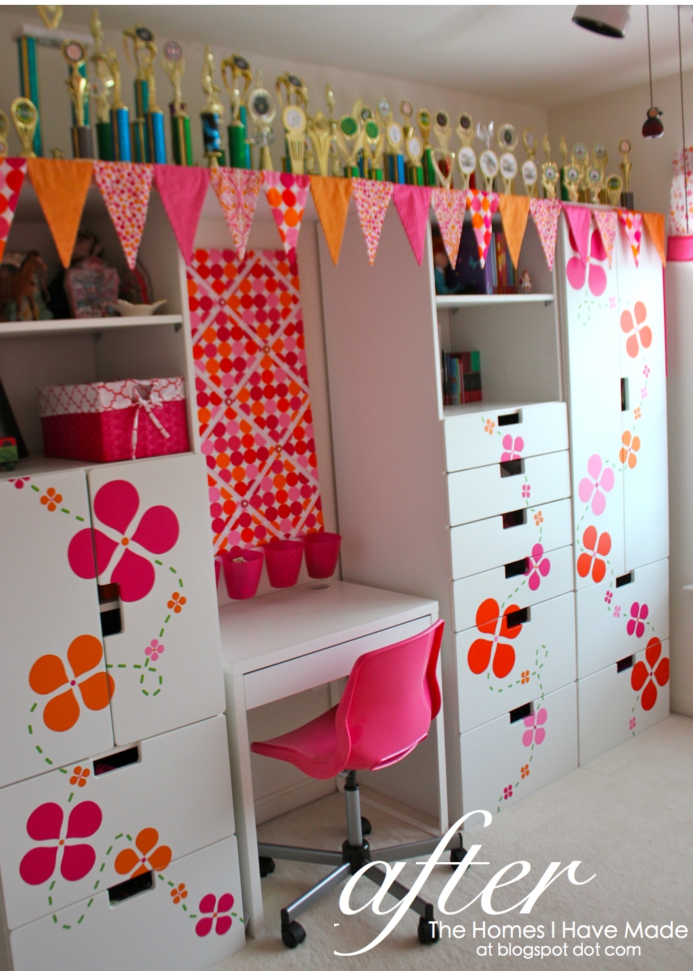 a raspberry sherbet Tween Bedroom Makeover! - The Homes I Have Made