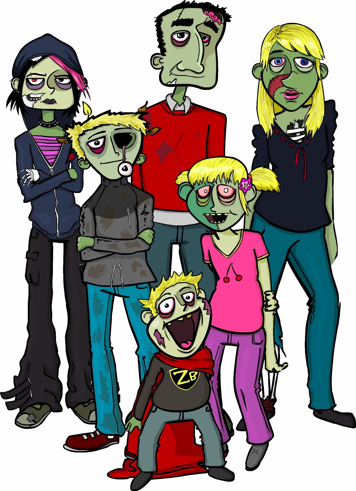 Seven Blue Orchids: Commission Commander: Zombie Family Logo