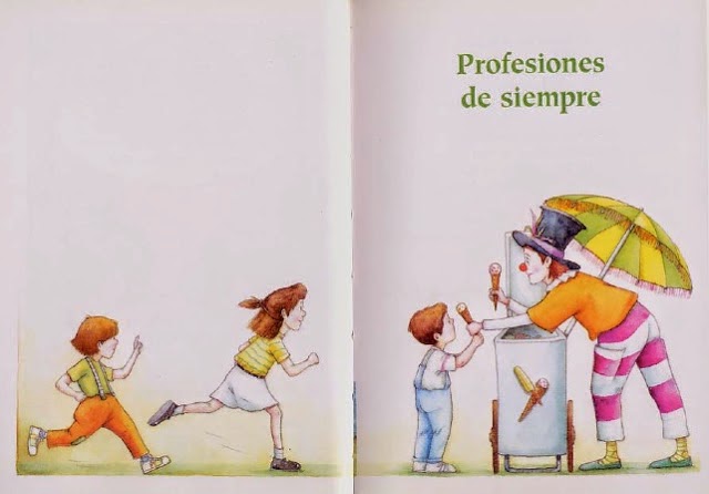 El profe y su clase de PT: Cuento "Profesiones de ayer y de hoy"