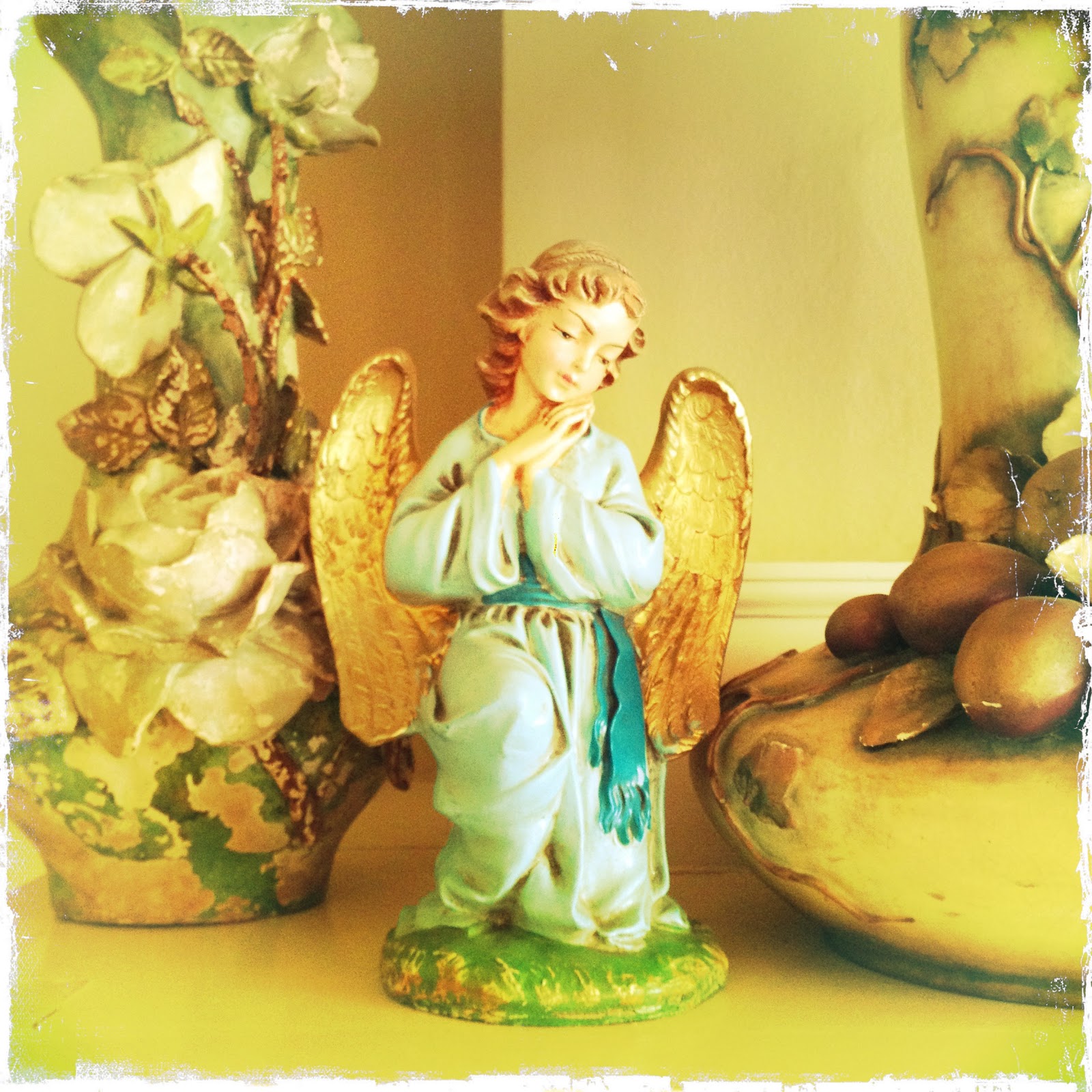 Hey Moxie: Vintage Mercury Glass and Nativity Angels