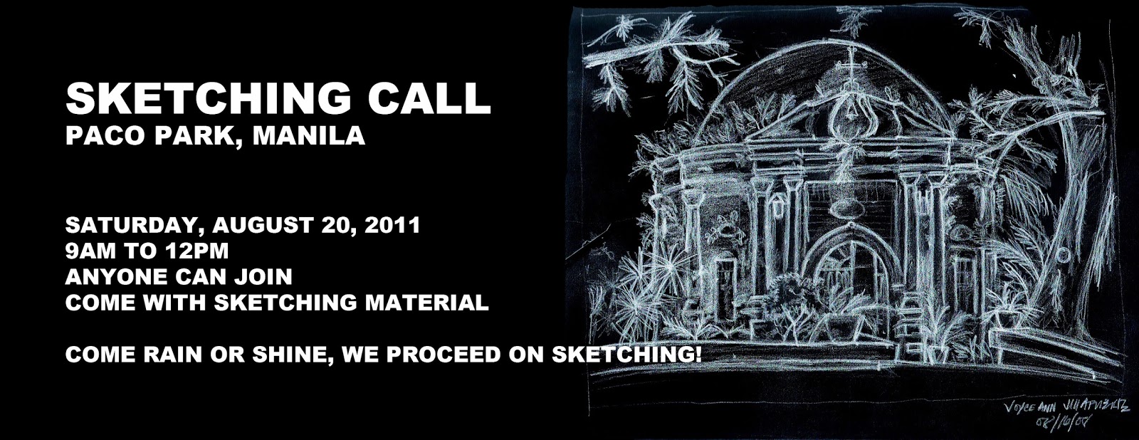 Urban Sketchers Manila: Sketching Paco Park on August 20, 2011