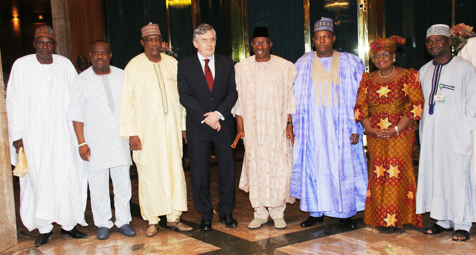 President Goodluck Jonathan Hosts Fomer British PM, Governors kashim ...