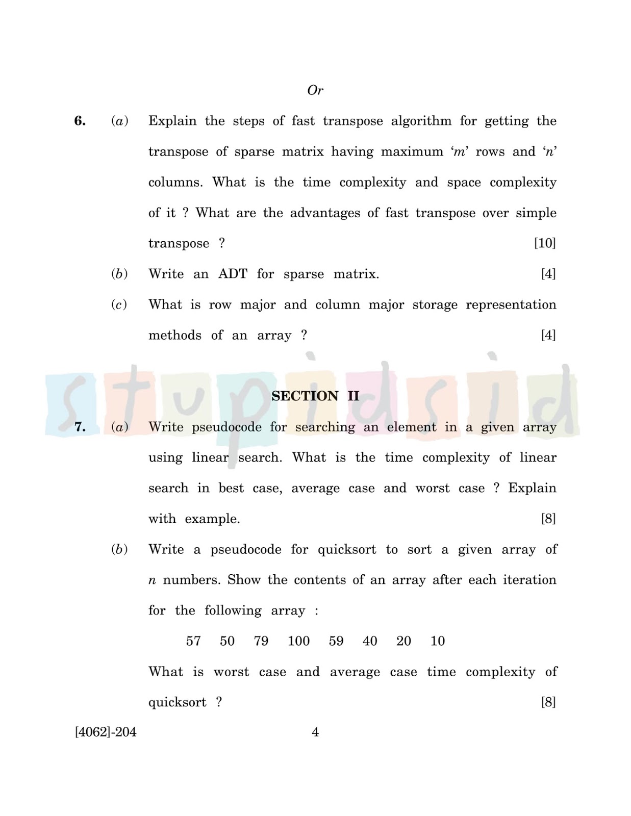 DEEPALI_JAWALE: DSA QUESTION paper