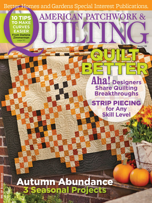 Heartspun Quilts ~ Pam Buda: American Patchwork & Quilting, October 2015