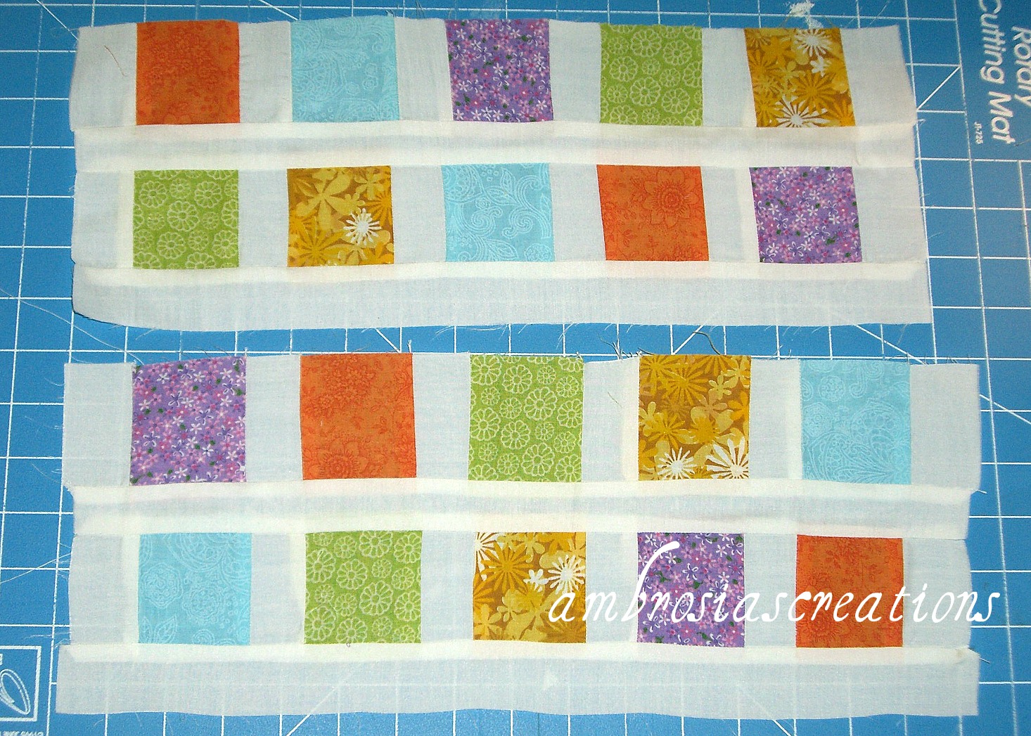 Ambrosia's Creations: Tutorial: Scrappy Patchwork Pillow Cover