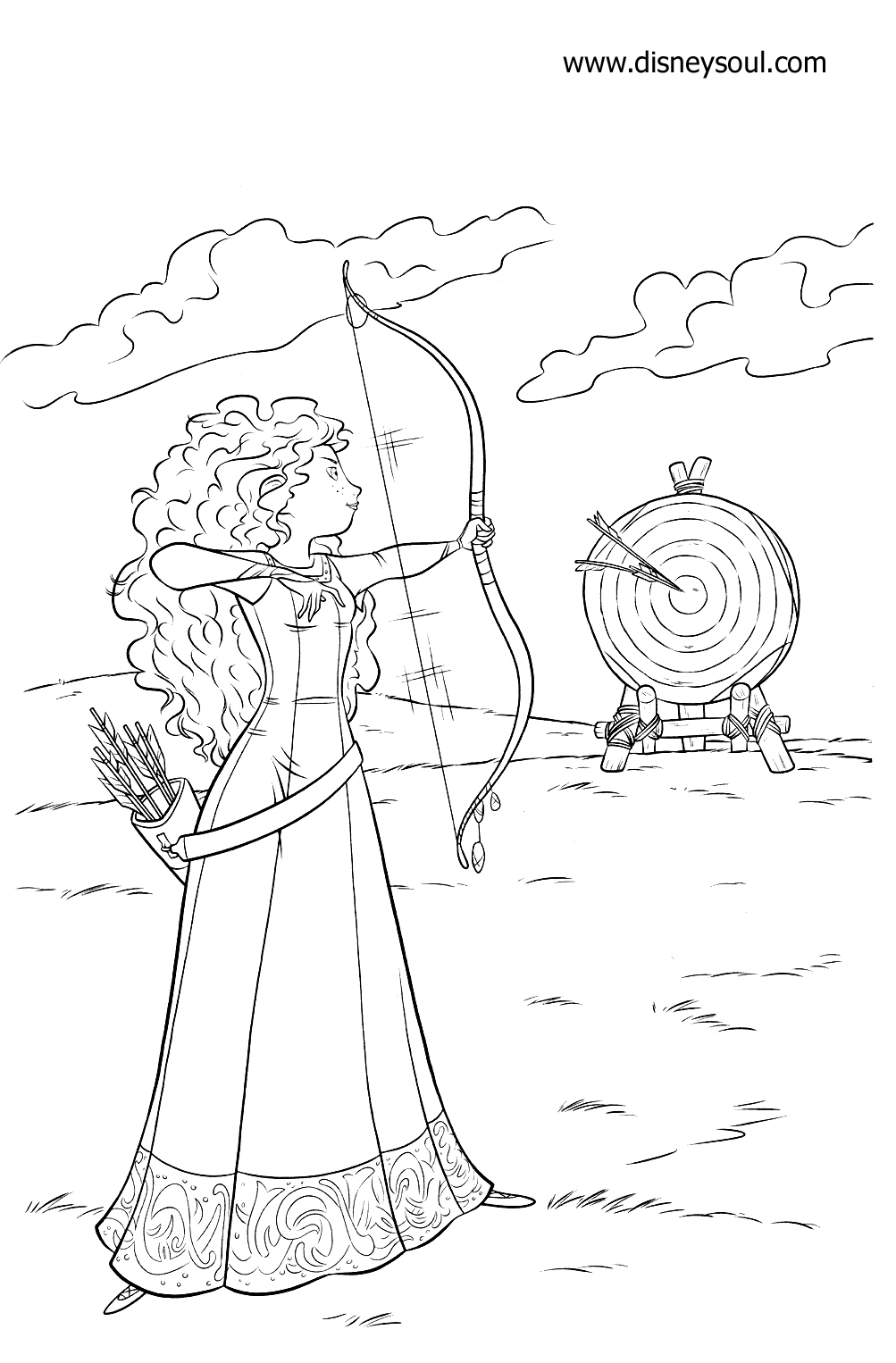 Disney Soul: Dibujos para colorear de "Brave (Indomable) / Valiente"