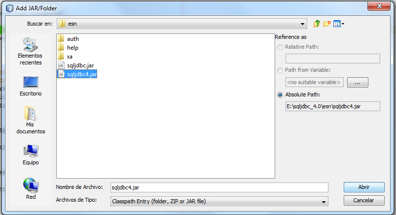 Conectar Java A Sqlserver