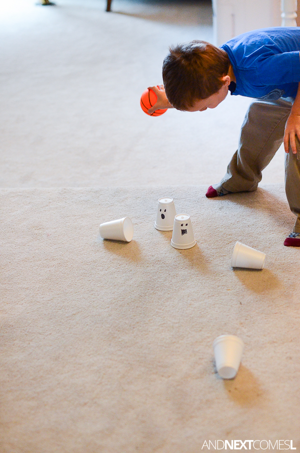 Ghost Bowling Halloween Activity for Kids | And Next Comes L ...