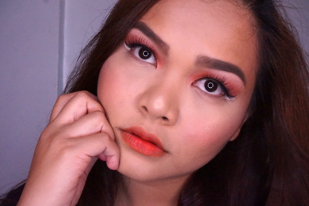 FOTD: Bold Peach Makeup + Youtube Video