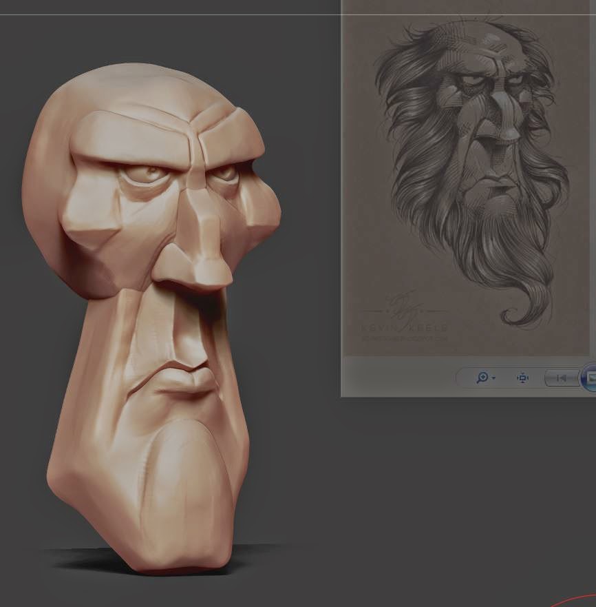 art of Joe Daniels: Kevin Keele sculpt