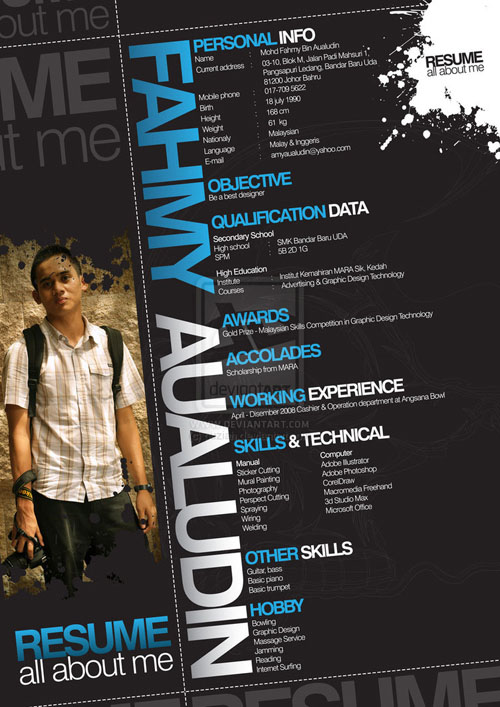 Contoh - Contak CV Unik dan Keren | K I T A J U . G A