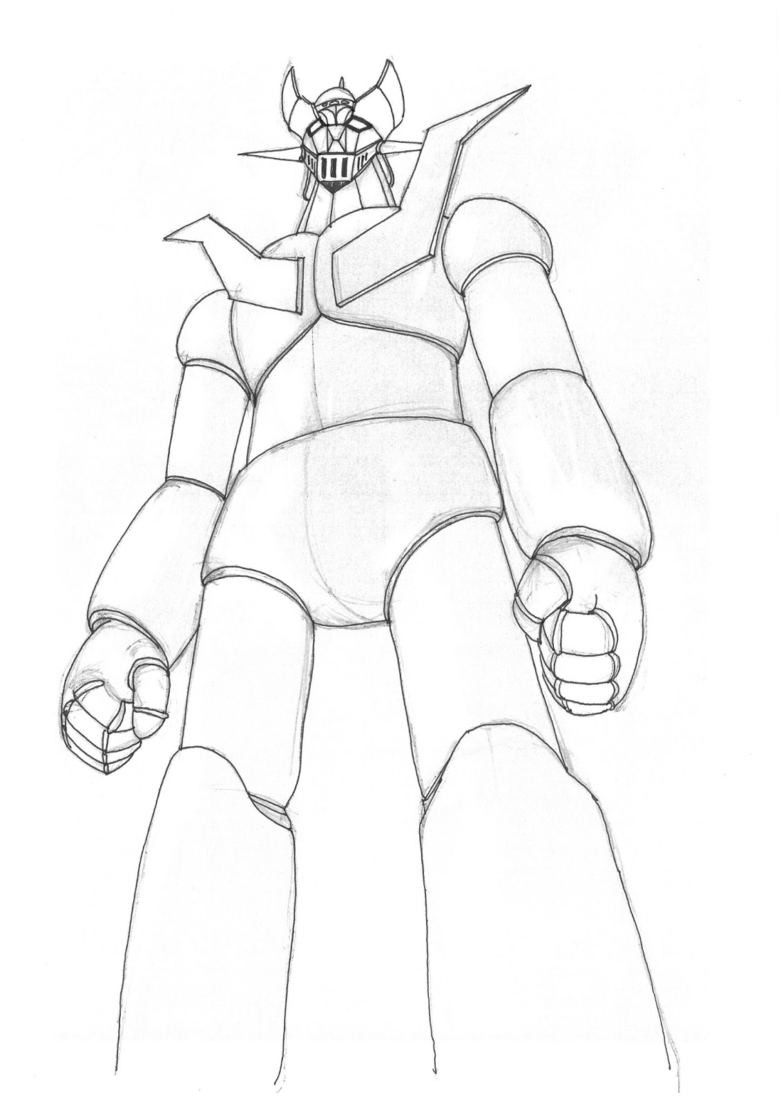Mazinga Z Disegni Da Colorare Sketch Coloring Page