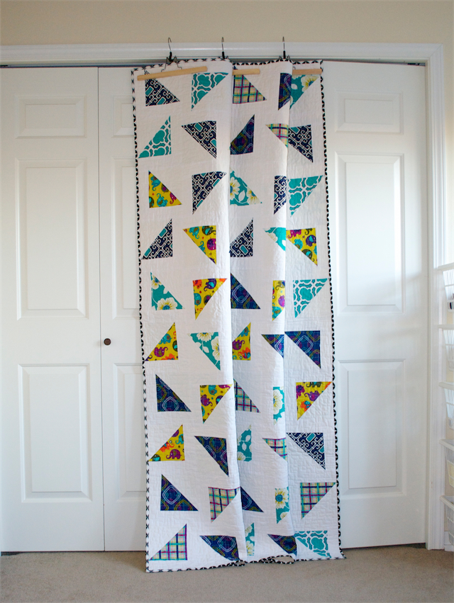 Let's begin sewing...: Falling Triangles Quilt - II