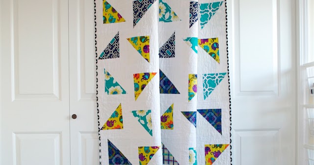 Let's begin sewing...: Falling Triangles Quilt - II