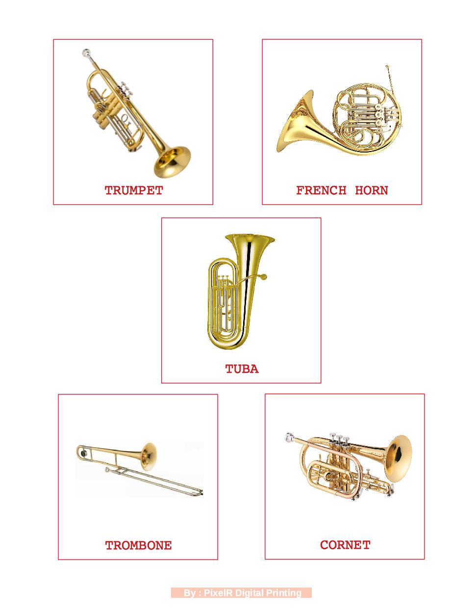 Pixel Help Option: Brass Family Musical Instrument