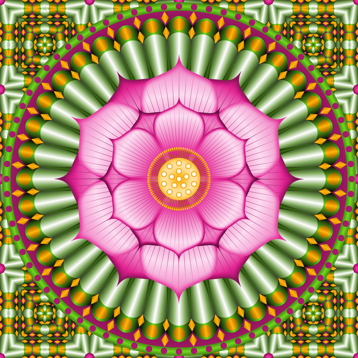 Don't Eat the Paste: Lotus Mandala Coloring Page or Embroidery Pattern
