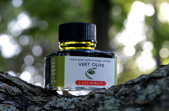 Ink of Me Fondly : J. Herbin Vert Olive Fountain Pen Ink