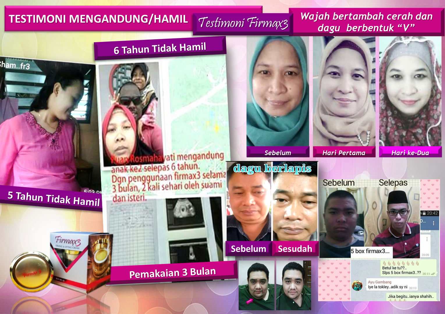 Testimoni dan Cara Pemakaian Firmax3 Untuk Wajah