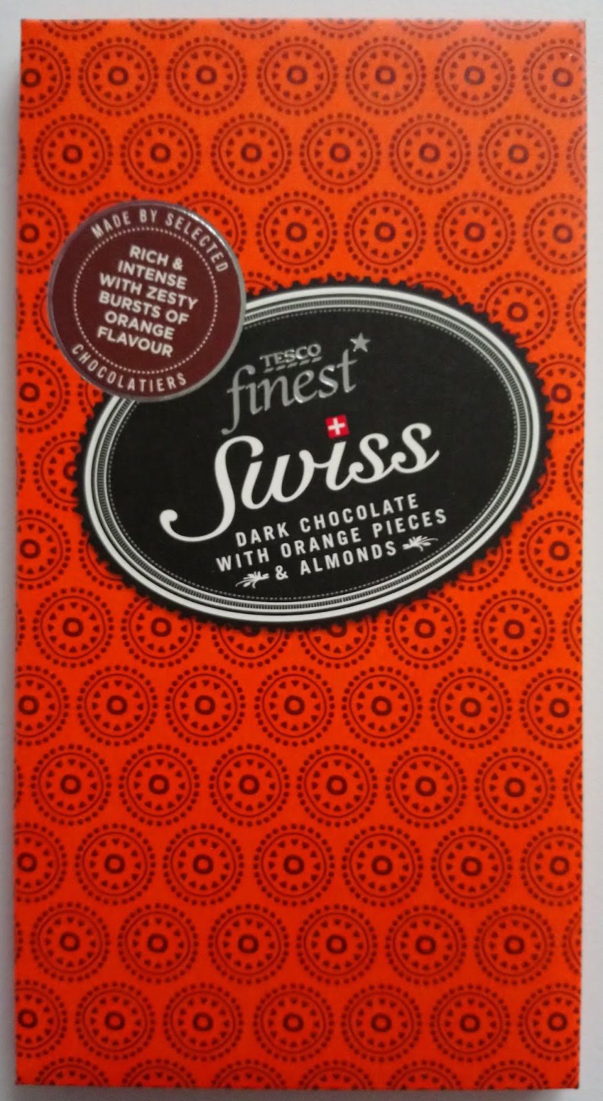 Chwile zasłodzenia: Tesco finest Swiss Dark Chocolate with Orange ...