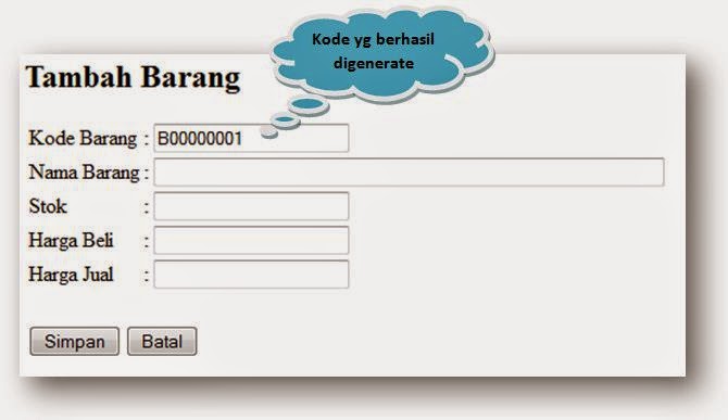 Membuat Kode Otomatis Dengan PHP - Bengong Lagi.com Membuat Kode Otomatis Dengan PHP - Bengong Lagi.com