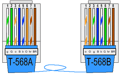 5.1 Construir una red de area local: Norma 568 A y 568 B
