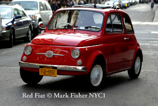 Mark Fisher's World Of Photography ™: Red COOL FIAT • THE CARS OF NYC ...