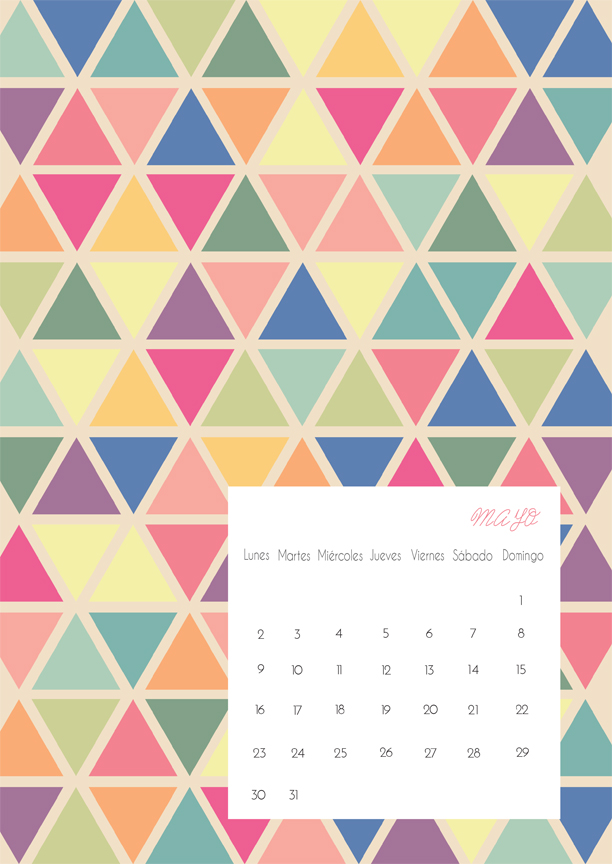 Condesa Patitiesa: Calendario Mayo 2016