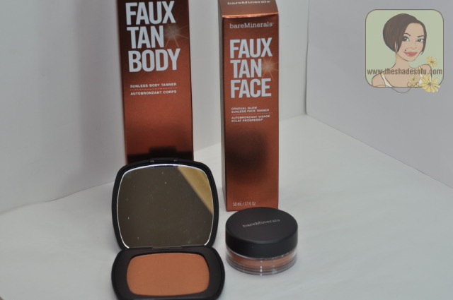 bareMinerals Faux Tan Body and Faux Tan Face Sunless Tanner Swatches ...